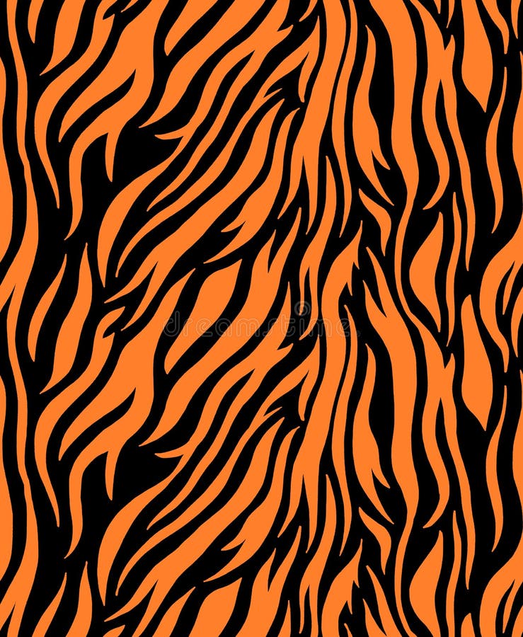 Tiger Stripes Pattern Vector Design Stock Vector - Illustration of ...