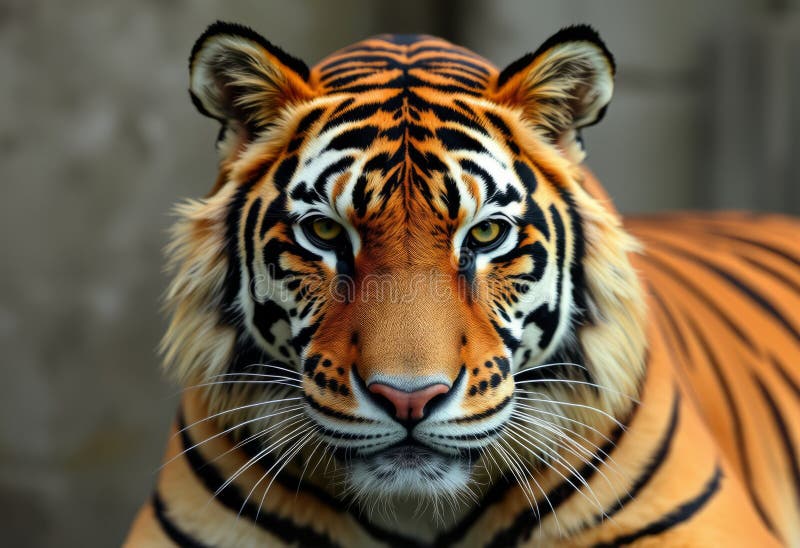 Tiger Stripes Shaved into a Tiger Pattern on Fur Stock Illustration ...