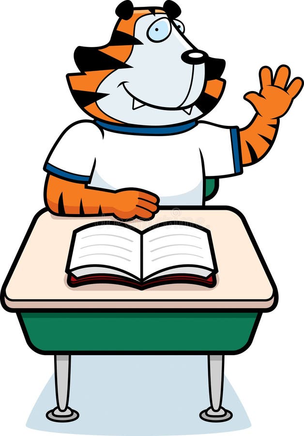 Tiger Student stock vector. Illustration of education - 11301663
