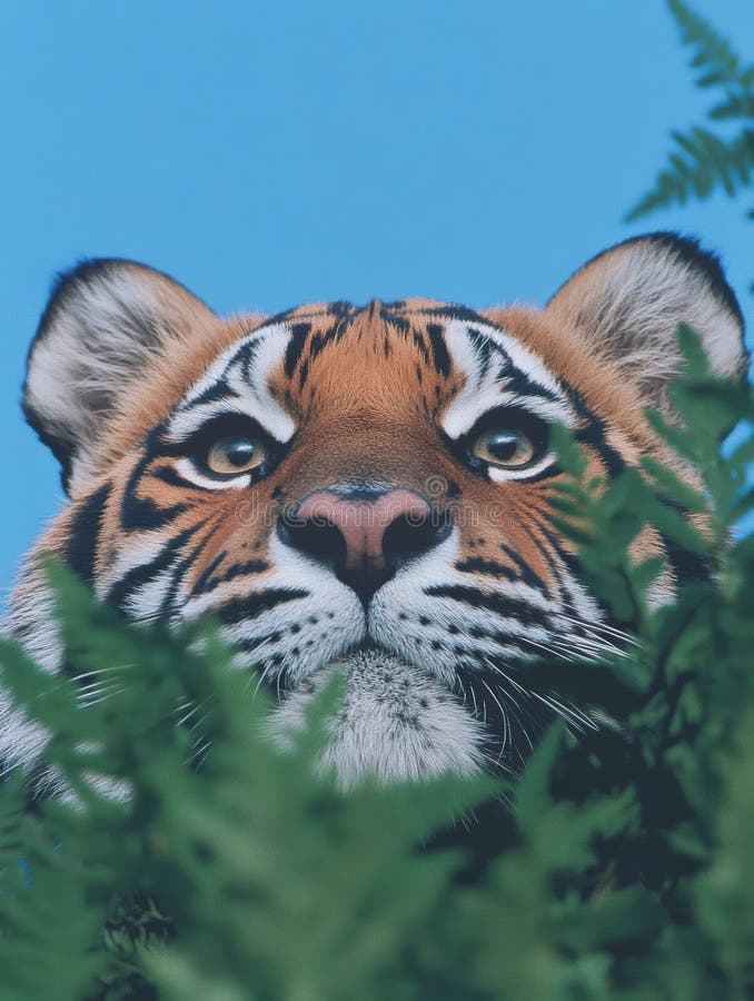 Tiger in a Surreal Artistic Environment, Abstract Art Concept ...