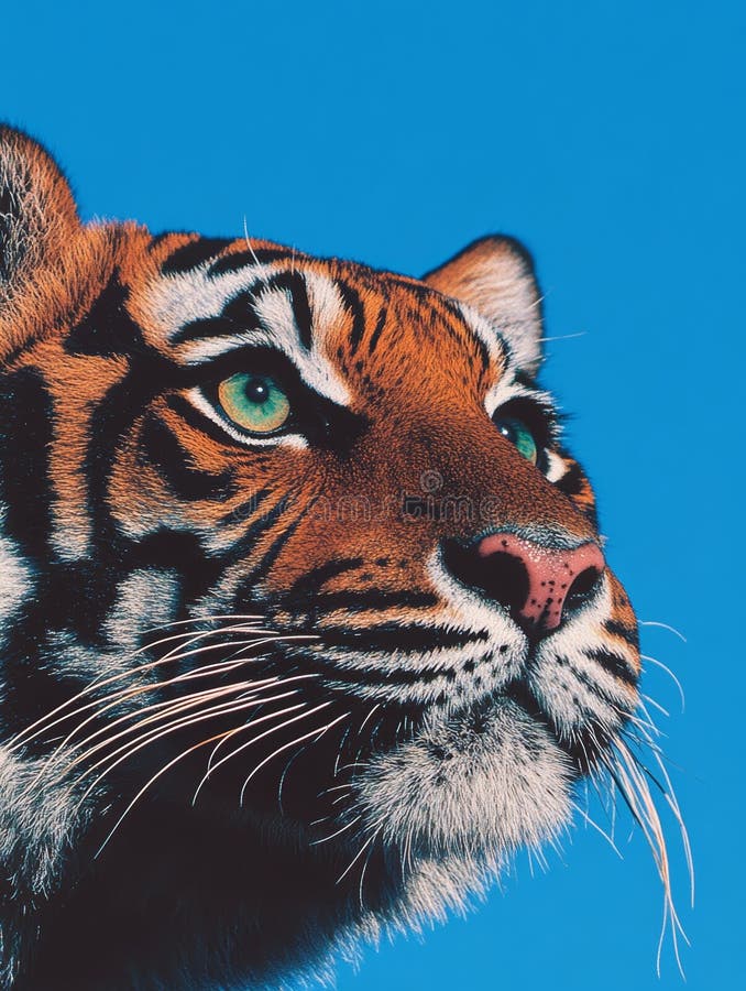 Tiger in a Surreal Artistic Environment Generative AI Stock ...