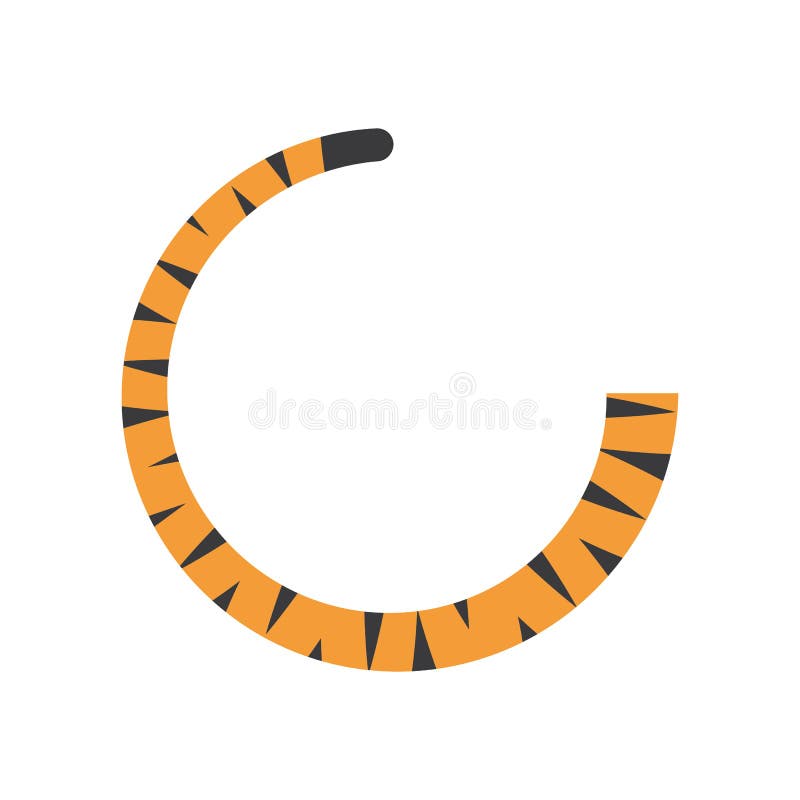 Tiger Tail Icon Color Design Stock Vector - Illustration of icon ...