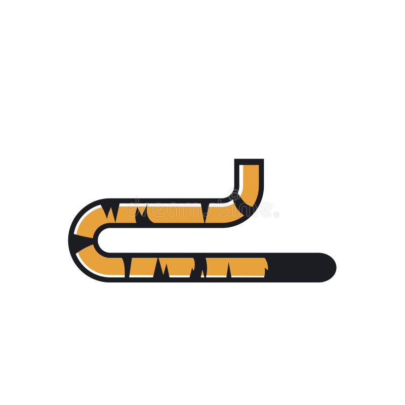 Tiger Tail Icon Vector Illustration Design Stock Vector - Illustration ...