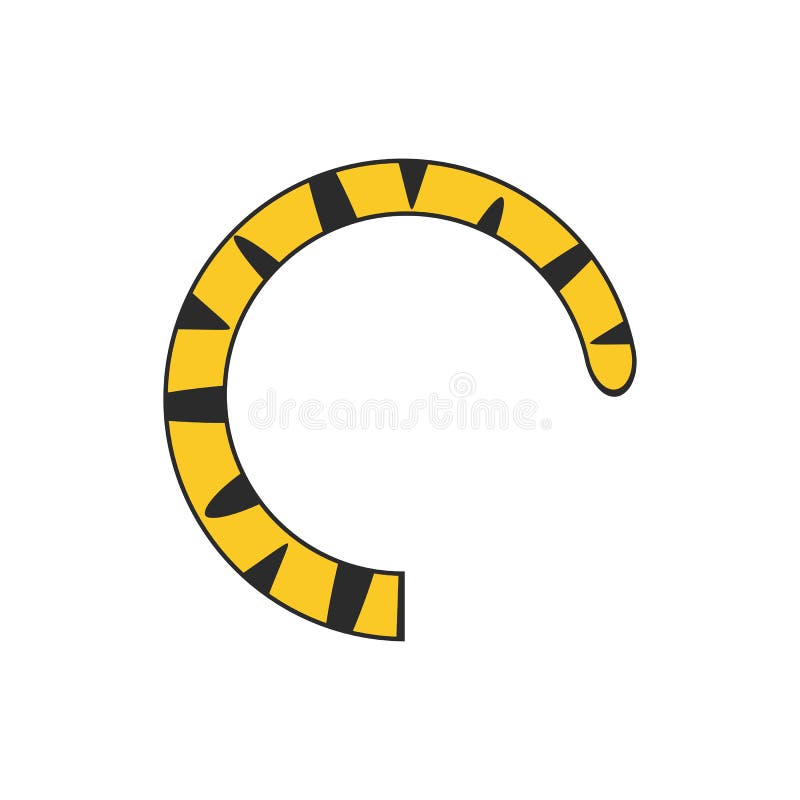 Tiger tail icon vector stock vector. Illustration of child - 265974820