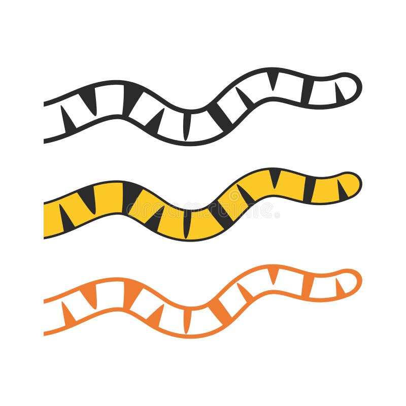 Tiger tail icon vector stock vector. Illustration of font - 265974832