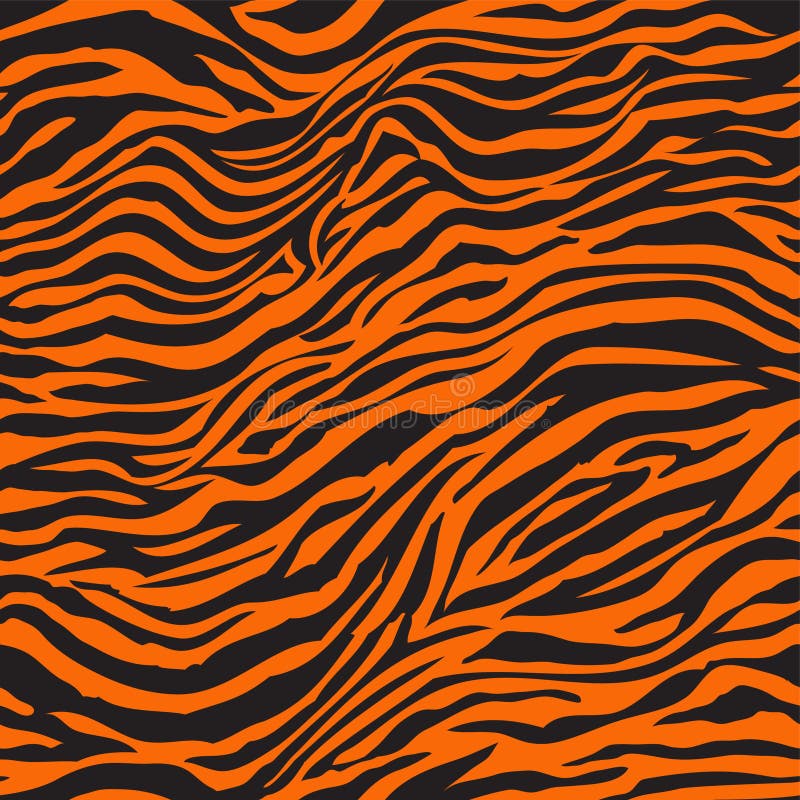 Tiger Texture Pattern Design Vector. Stock Vector - Illustration of ...