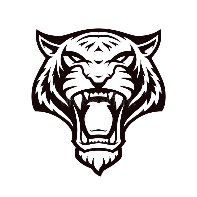 Tiger Vector Logo stock vector. Illustration of patch - 241321039