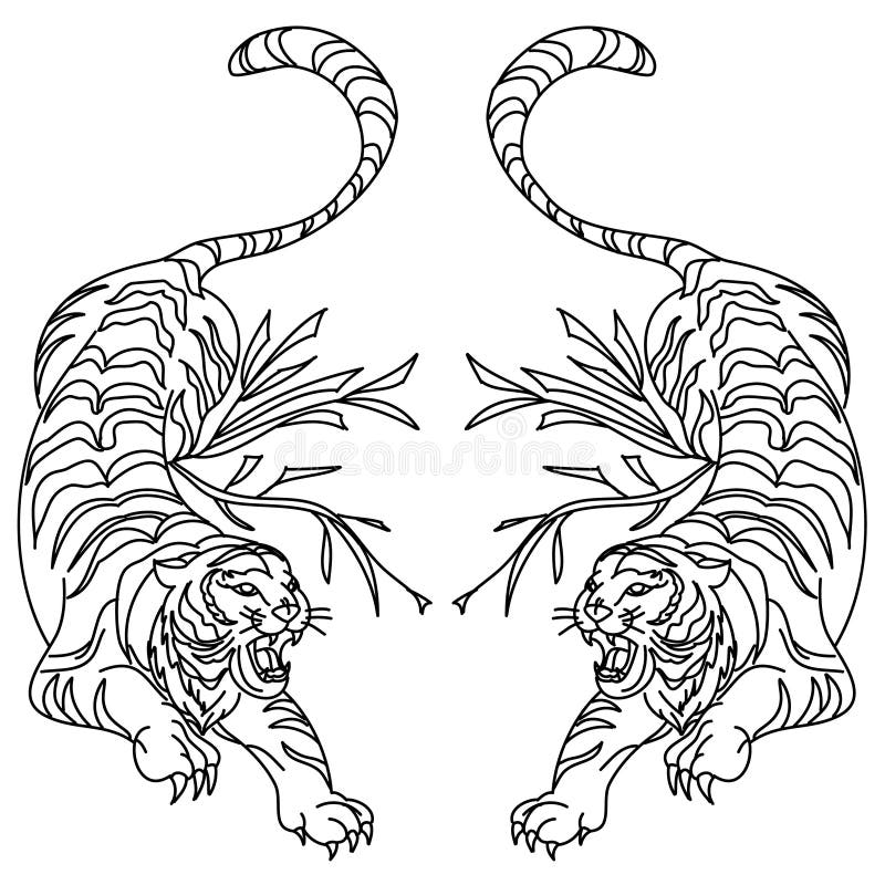 Prowling Tiger Tattoos