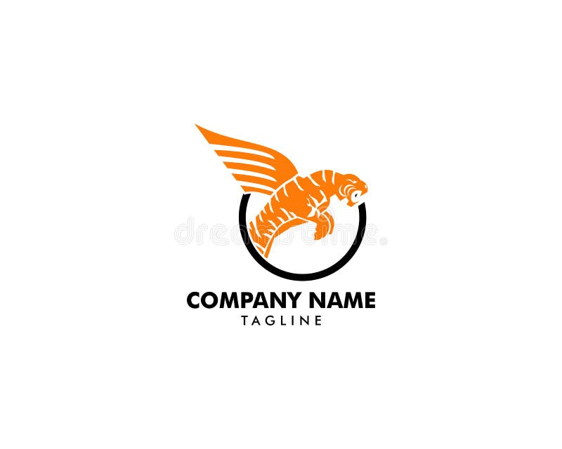 Tiger with Wings Vector Logo Design Template Stock Vector ...