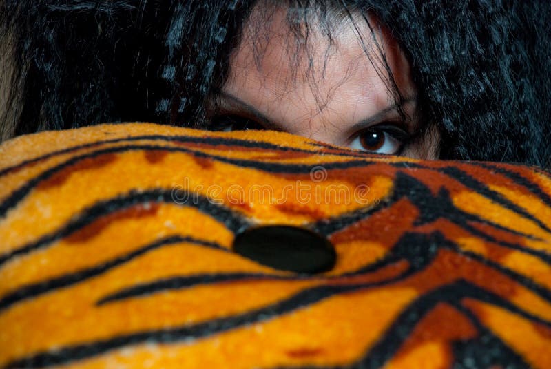 Tiger woman stock image. Image of express, season, person - 12305155