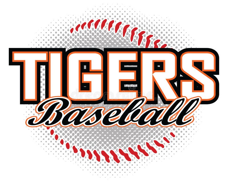 Tigers Baseball Design stock vector. Illustration of school - 150642984