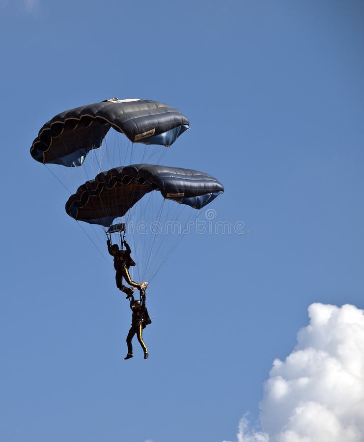 Tigers FreeFall Parachute Team Editorial Image - Image of chute ...