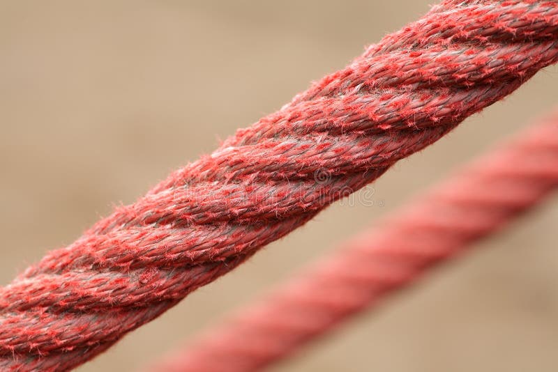 Tight red ropes stock photo. Image of diagonal, worn - 27904904