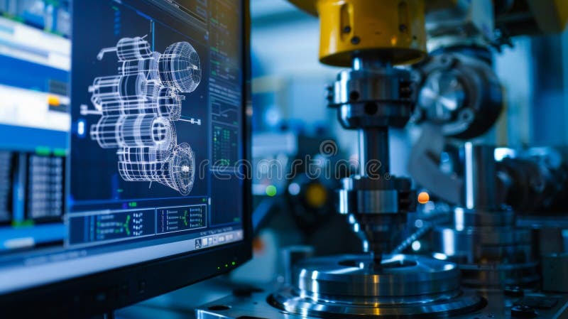 A Tight Shot of a Computer Screen Displaying Intricate Designs and ...