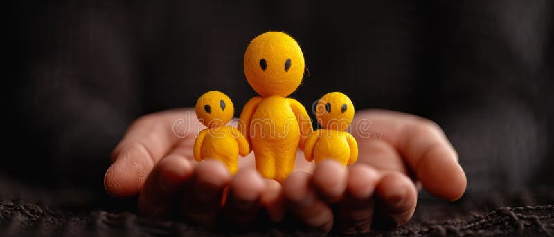 A Tight Shot of Hands Gripping a Small, Yellow Toy Featuring Two Mini ...