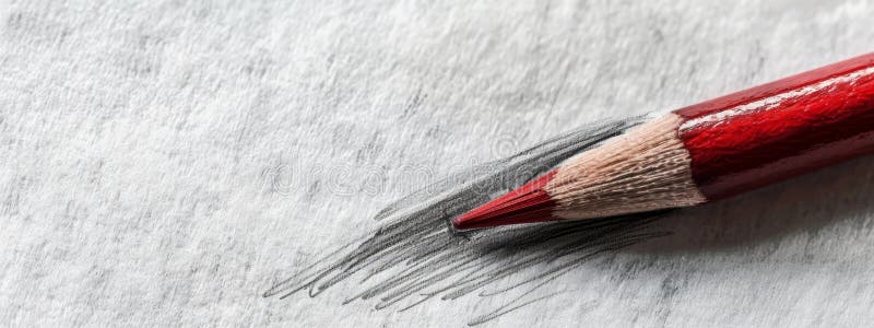 A Tight Shot of a Pencil Hovering Over a Sheet of Paper, an Eraser ...