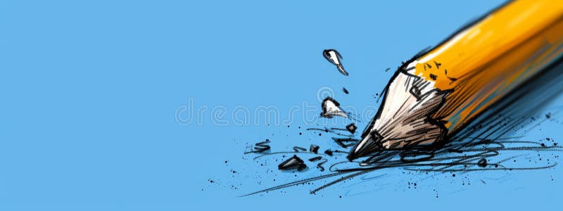 A Tight Shot of a Pencil with Its Point Protruding from the Tip Stock ...