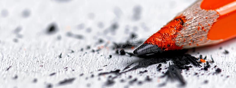 A Tight Shot of a Pencil and Numerous Black Pencils Aligned beside ...