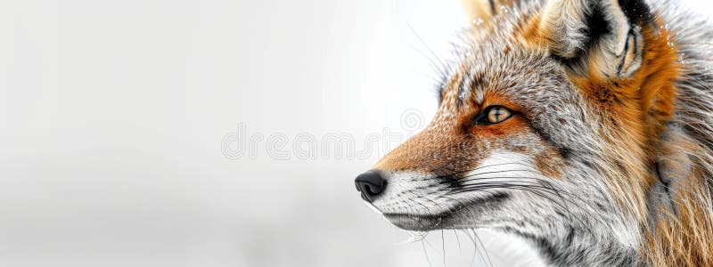 A Tight Shot of a Red Fox S Face Against a Softly Blurred Backdrop ...