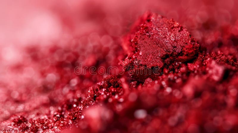 A Tight Shot of a Red Material with an Abundant Layer of Red Deposits ...