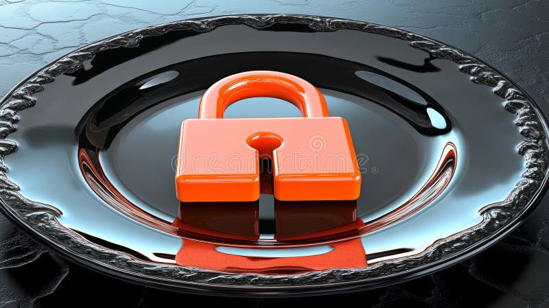 A Tight Shot of a Secure Lock, Symbolizing the Safeguarding of Data and ...