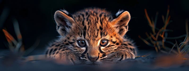 A Tight Shot of a Small Animal with a Softly Focused Face and an ...