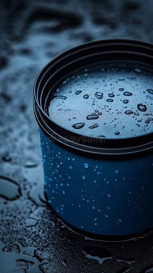 A Tight Shot of Water Droplets Splattering on a Metal Surface ...