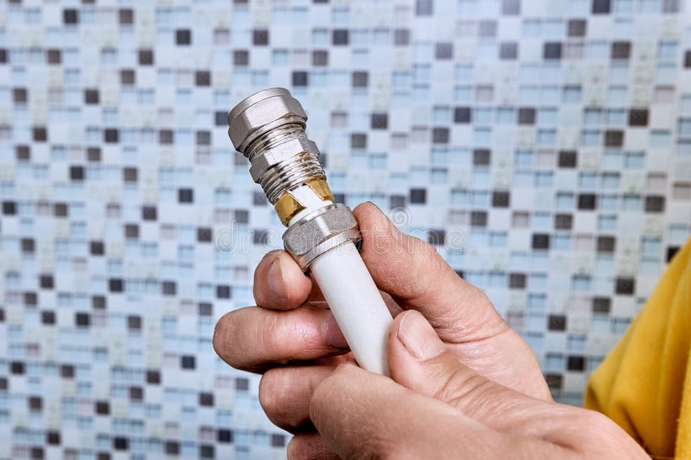 Tightening Nut Onto Threaded Coupling Causes Compression Ring To Press ...