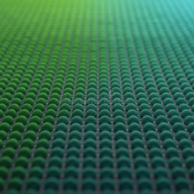 A Tightly Packed Grid of Uniformly Arranged, Small, Spherical Objects ...