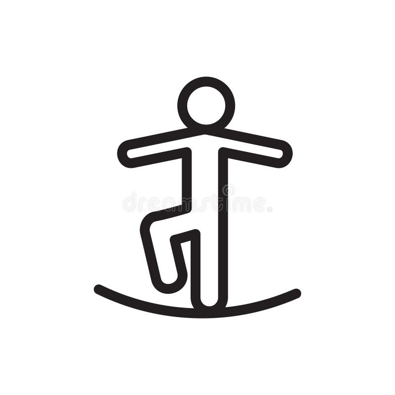 Tightrope Walker Icon Outline Vector for Web Ui Stock Vector ...