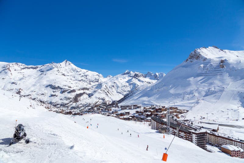 Tignes Val Claret stock image. Image of type, tourism - 47955575