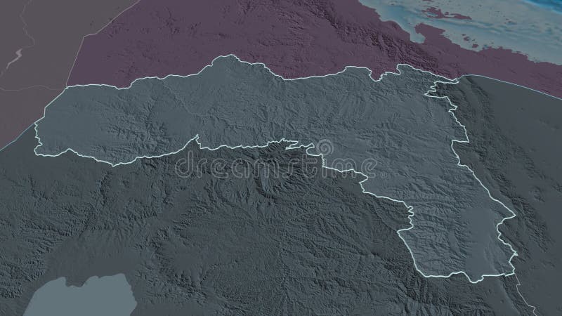 Tigray, Ethiopia - Outlined. Administrative Stock Illustration ...