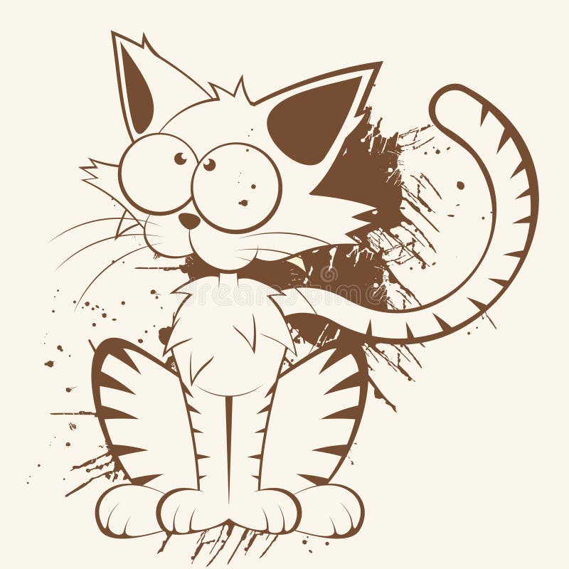 Personaje De Dibujos Animados Abstracto Ilustración del Vector ...