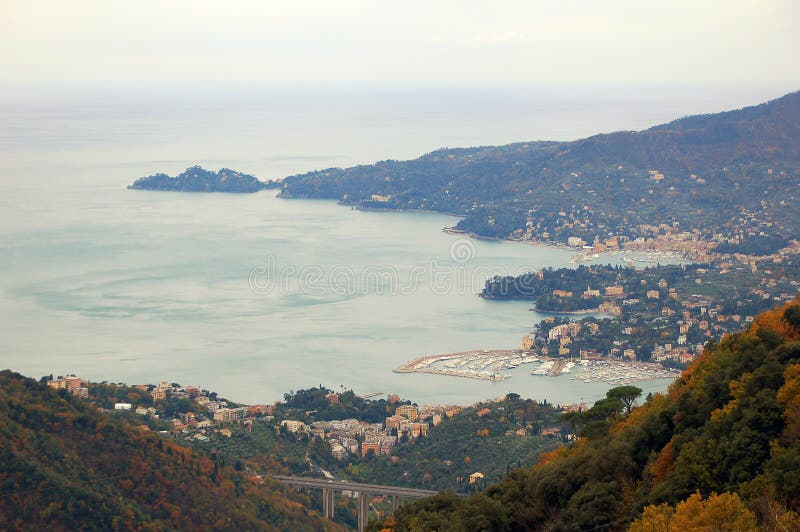 Tigullio Gulf stock photo. Image of region, rapallo, northern - 1260558