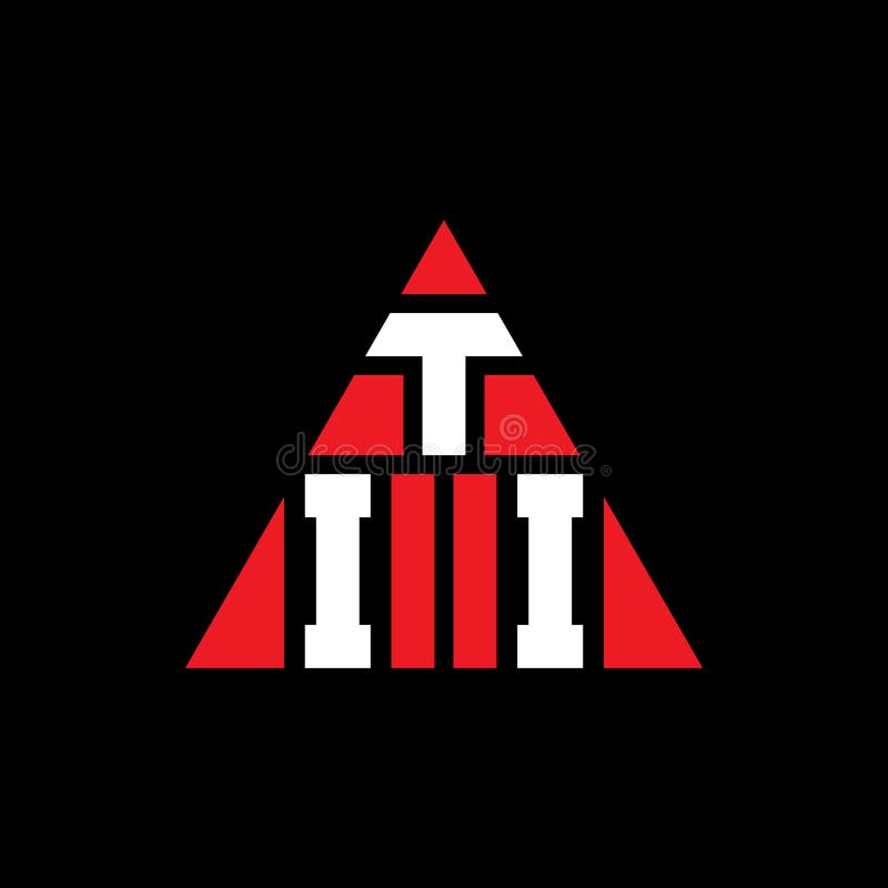 TII Triangle Letter Logo Design with Triangle Shape. TII Triangle Logo ...