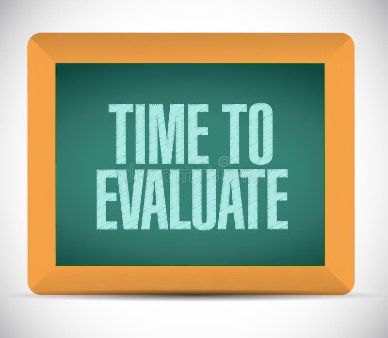 Tijd te evalueren stock illustratie. Illustration of analyse - 84807030