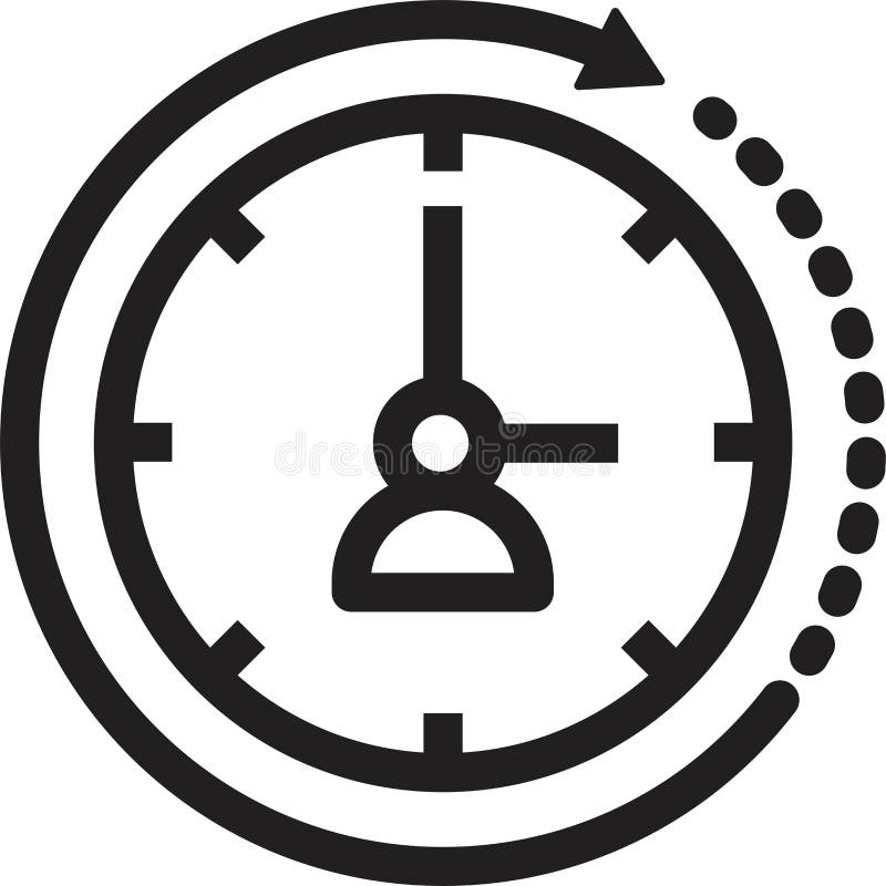 Vectorpictogram Stopwatch Stijl Stophorlogepictogram Het Pictogram Van ...