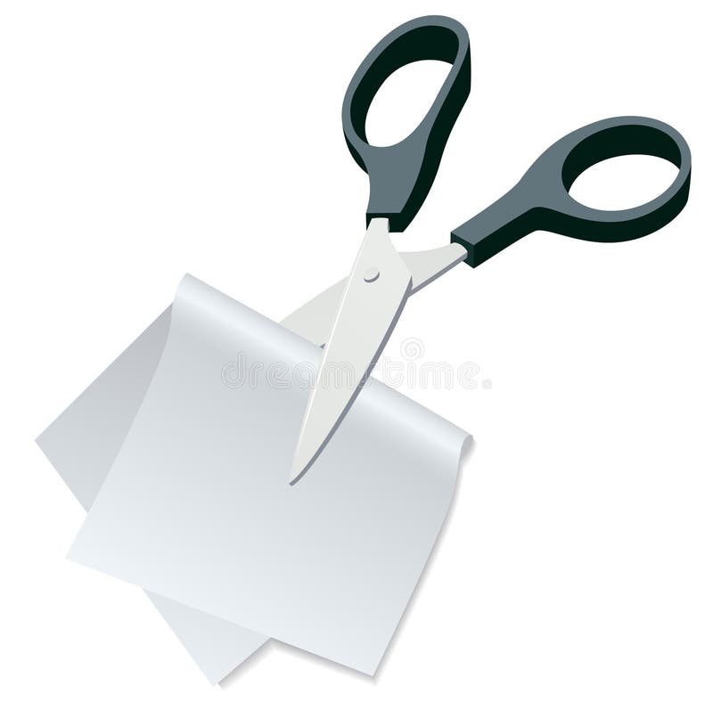 Tijeras Que Cortan La Cuerda Ilustración del Vector - Ilustración de ...