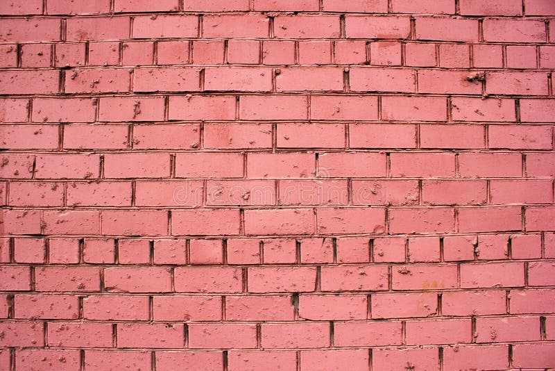 Tijolo Cor-de-rosa Da Parede Imagem de Stock - Imagem de colheita ...