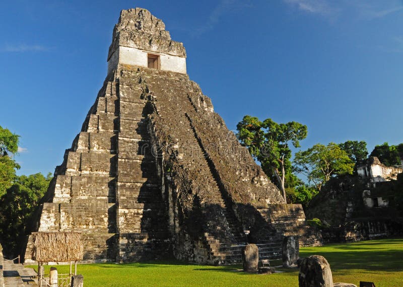 Tikal Temple I scenic stock photo. Image of ruins, columbian - 7398170