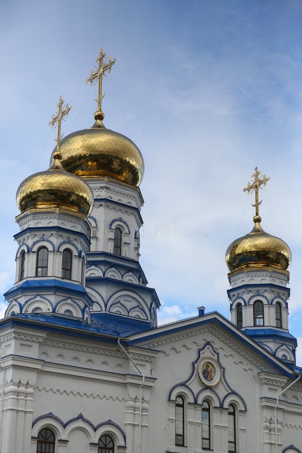 The Tikhvin Monastery of the Dormition of the Mother of God Stock Photo ...