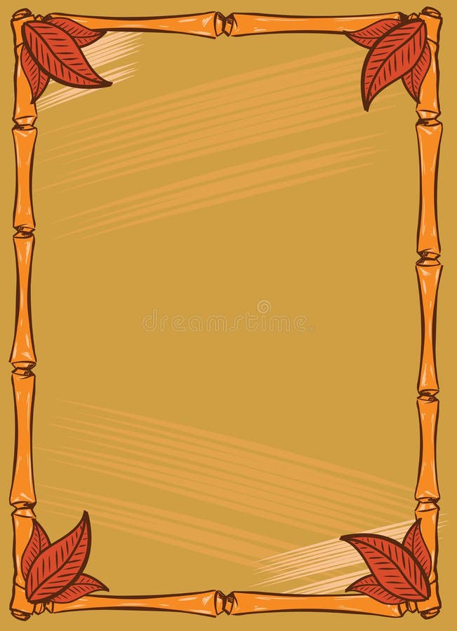 Tiki Bar Style Frame Design Stock Vector - Illustration of colorful ...