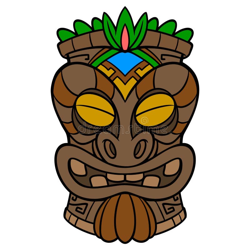 Hawaiian BBQ Illustration stock vector. Illustration of characters ...