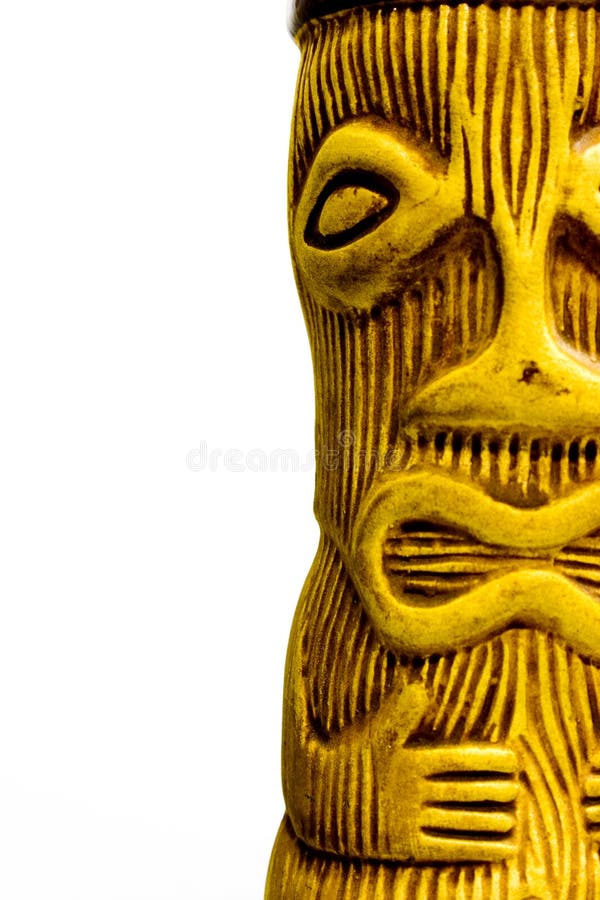 Tiki Man Ceramic Sculpture stock image. Image of ancestor - 40783