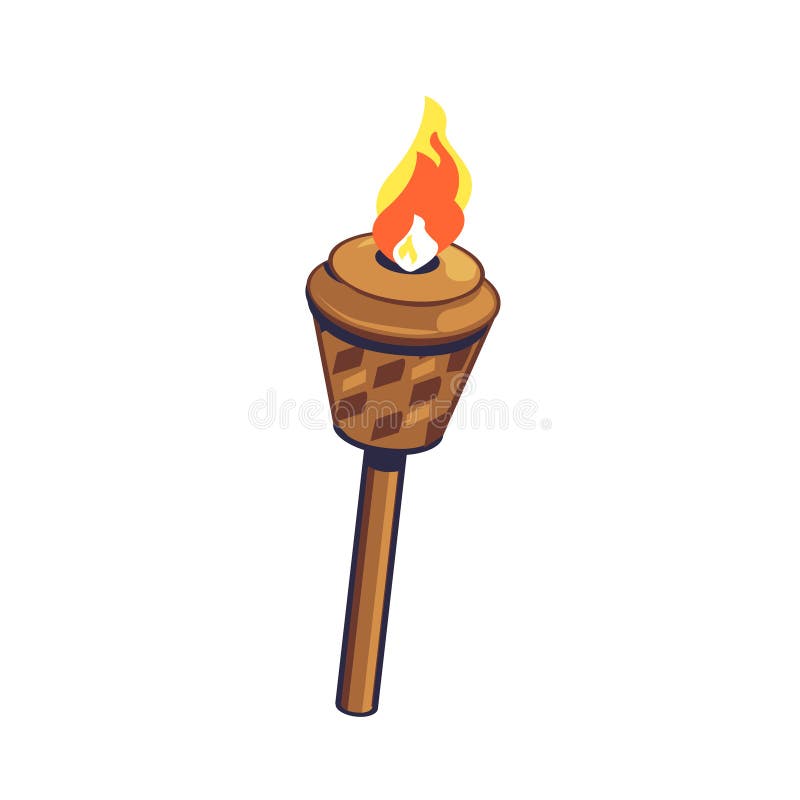 Tiki torch illustration stock vector. Illustration of torch - 307900185