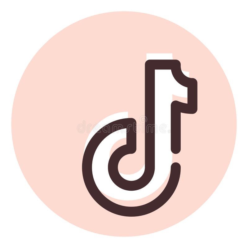 TikTok icon, icon editorial stock image. Illustration of blog - 259394599