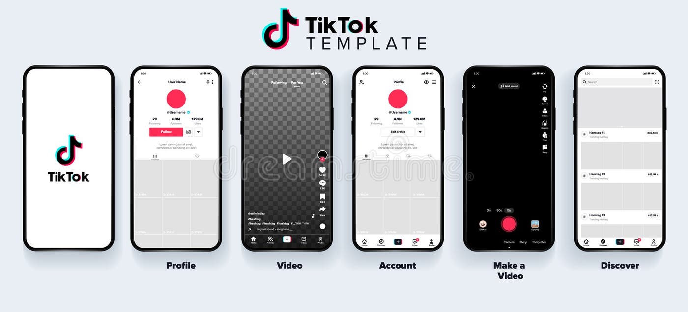 Tiktok Template Stock Illustrations – 1,558 Tiktok Template Stock ...