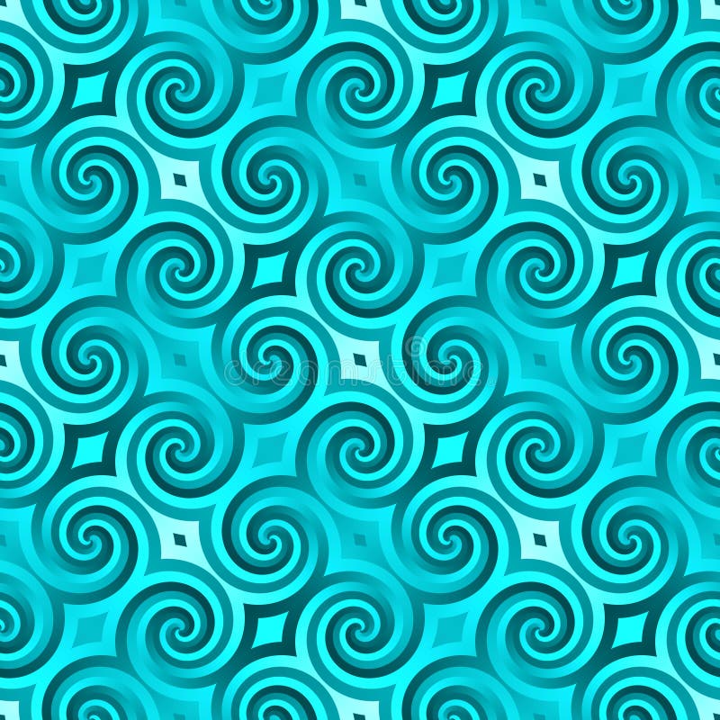 Seamless swirl pattern stock illustration. Illustration of eddy - 221477817