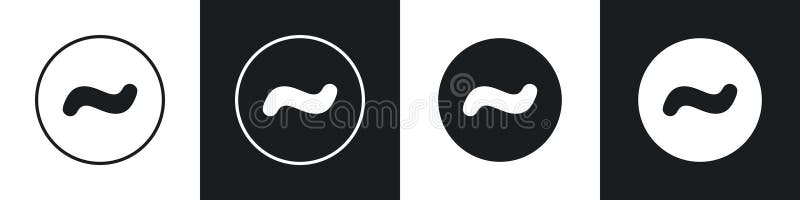 Tilde icon stock illustration. Illustration of badge - 341335703