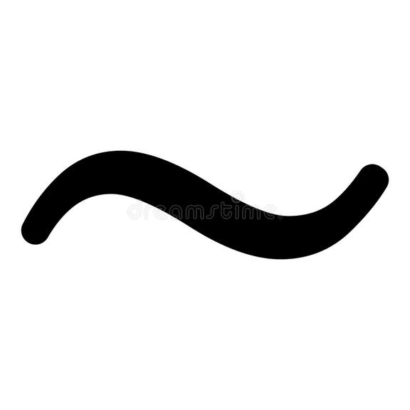 Tilde Symbol, Wavy Line Character Meaning Approximately Stock ...
